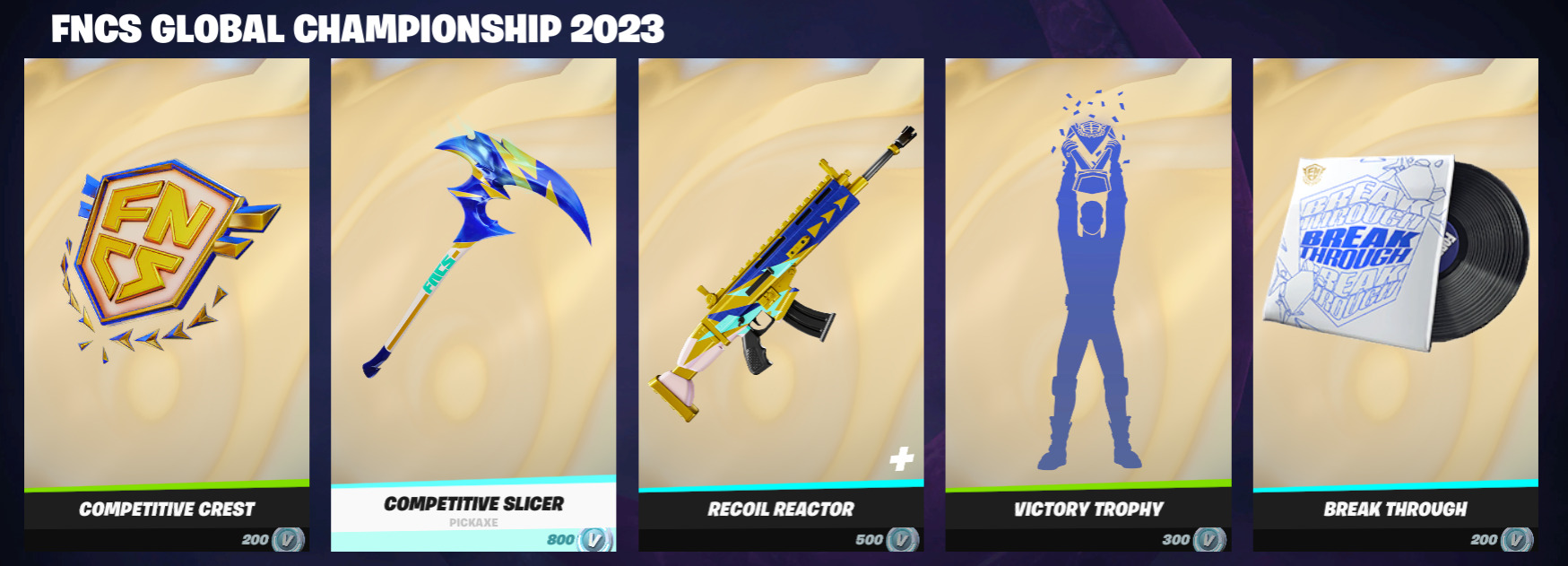 【フォートナイト】FNCSグローバルチャンピオンシップ2023関連のアイテムが再販！ | フォートナイト 攻略情報サイト | FNJPNews